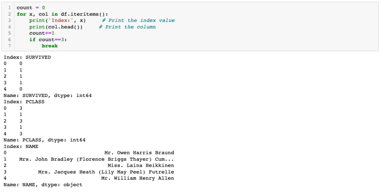 Data Processing With Pandas Dataframe